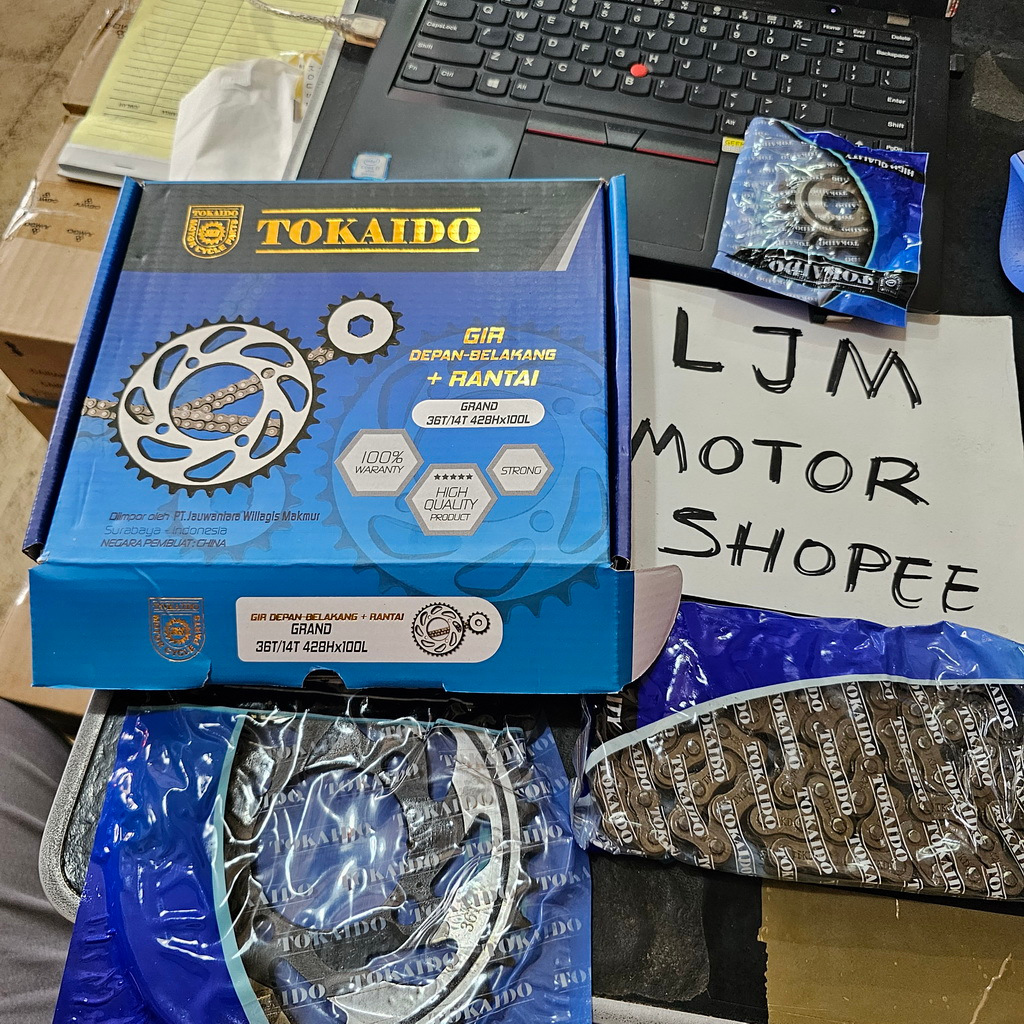 Jual GIR SET GRAND GEAR GIR DEPAN BELAKANG PLUS RANTAI TOKAIDO | Shopee ...