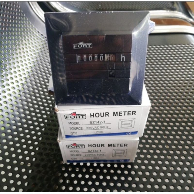 Jual Hour Counter / Hour Meter Fort BZ-142 220 volt 48x48 BZ142 ...
