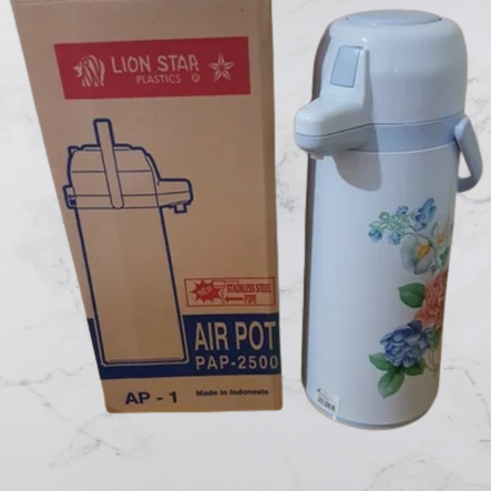 Jual Termos Air Panas POMPA Lion Star 2,5 Liter / Termos air PENCET 2,5 L LION STAR AIR POT PAP ...