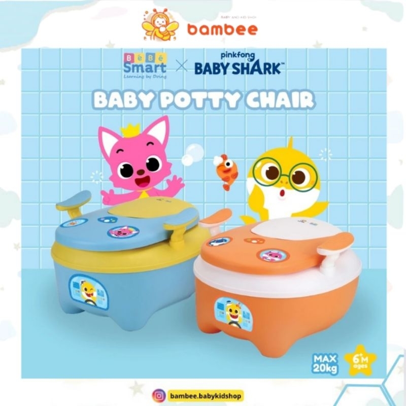 Jual Bebe Smart x Pinkfong Baby Shark Baby Potty Chair / Toilet ...