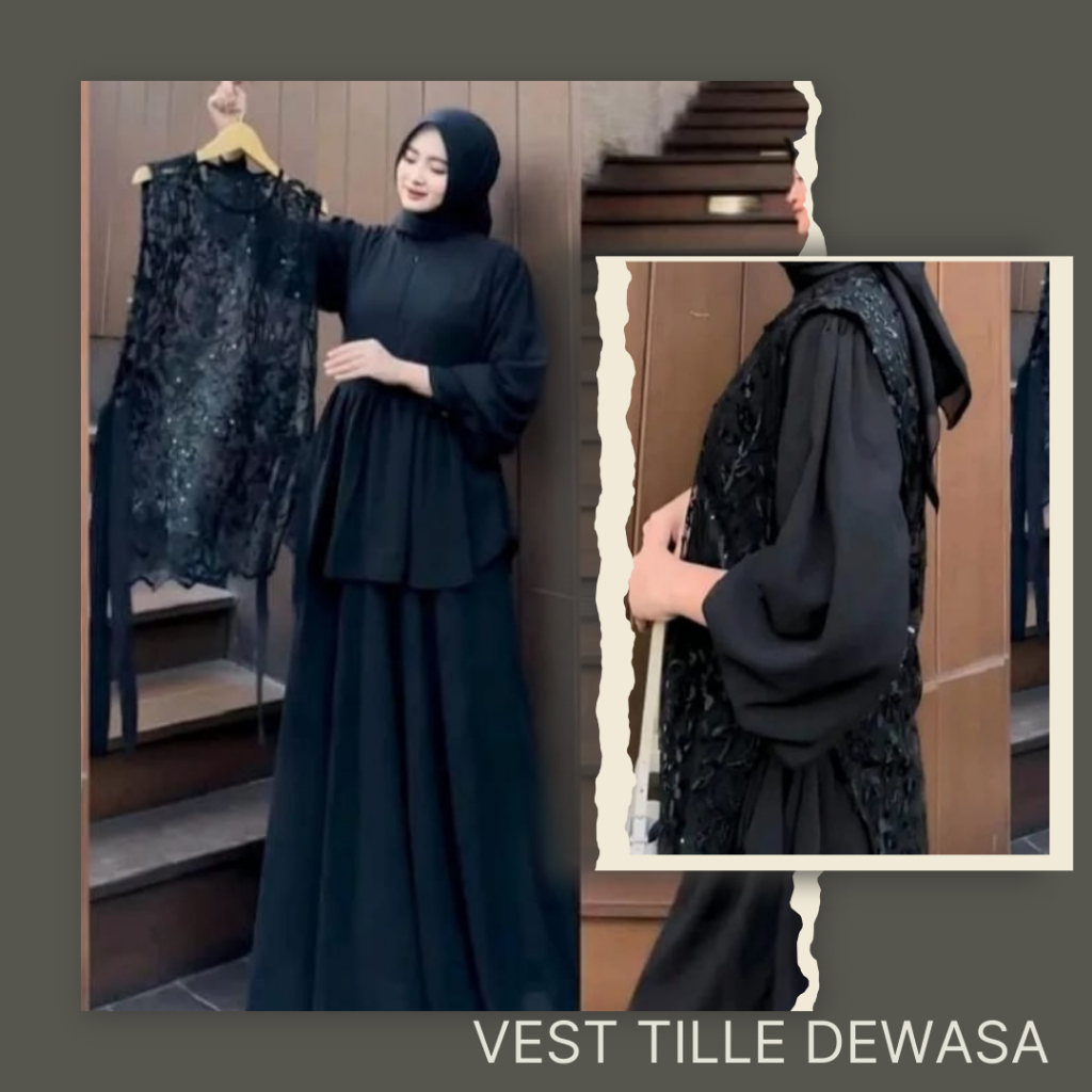 Jual Outerwear kombinasi kebaya ROMPI BAJU VEST TILLE DEWASA ROMPI VINS ...