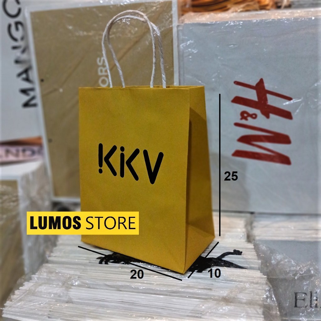 Jual Paper bag kado KKV Non ori Small 2 sisi storage bag | Shopee Indonesia