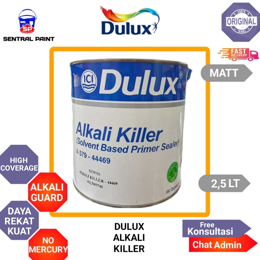 Jual Dulux Alkali Killer - Primer Sealer Ukuran 2,5 Liter | Shopee ...