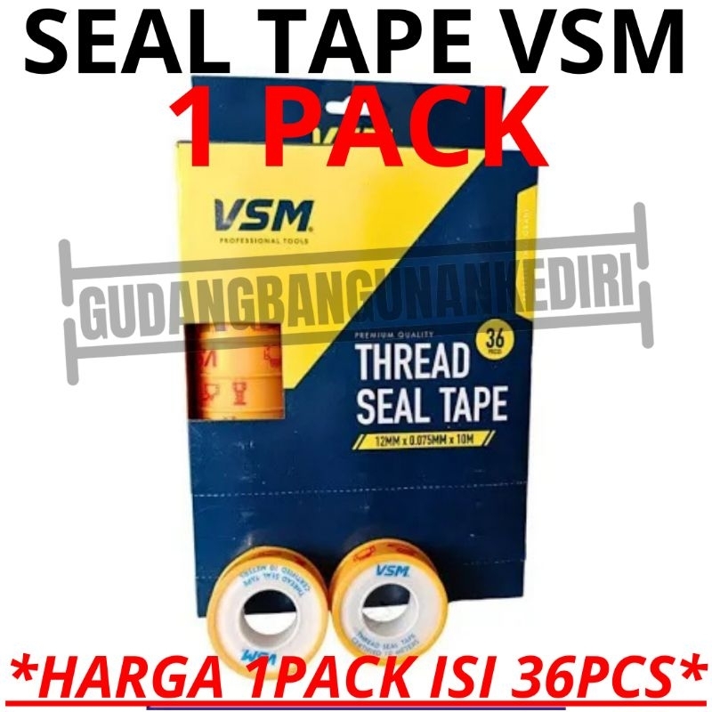 Jual [1PACK VSM] seal tape sealtape TBA VSM siltep selotip isolatip ...