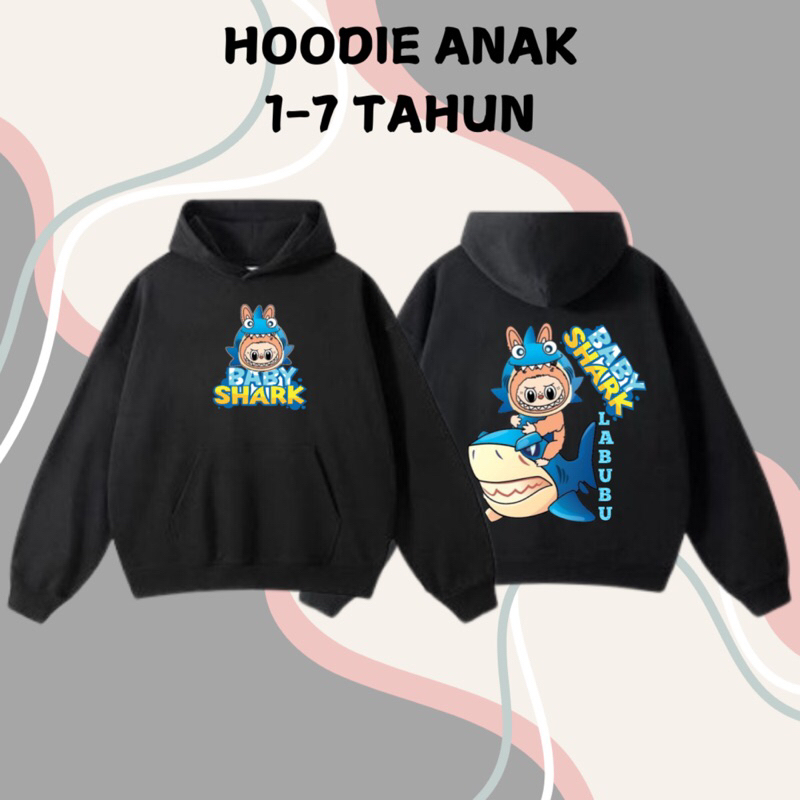 Jual Labubu Jaket Hoodie Jumper Anak-Anak Hoodie Anak Labubu Baby Shark ...