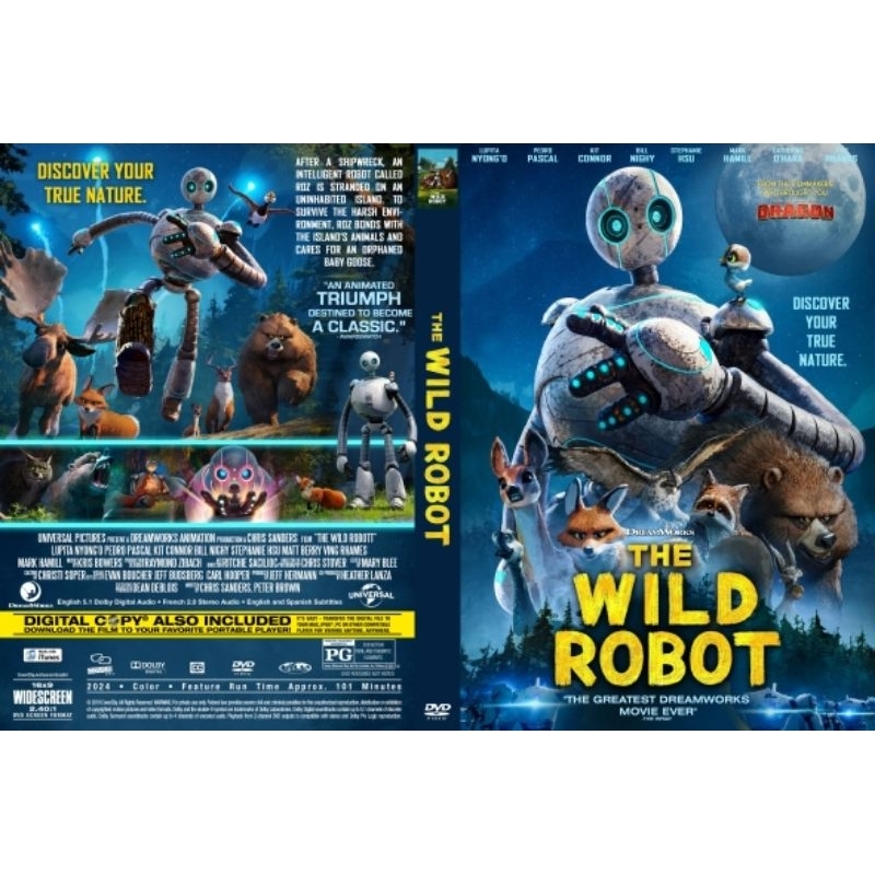 Jual KASET DVD ANAK2 CARTOON TERBARU 2024 THE WILD ROBOT-LENGKAP FULL ...