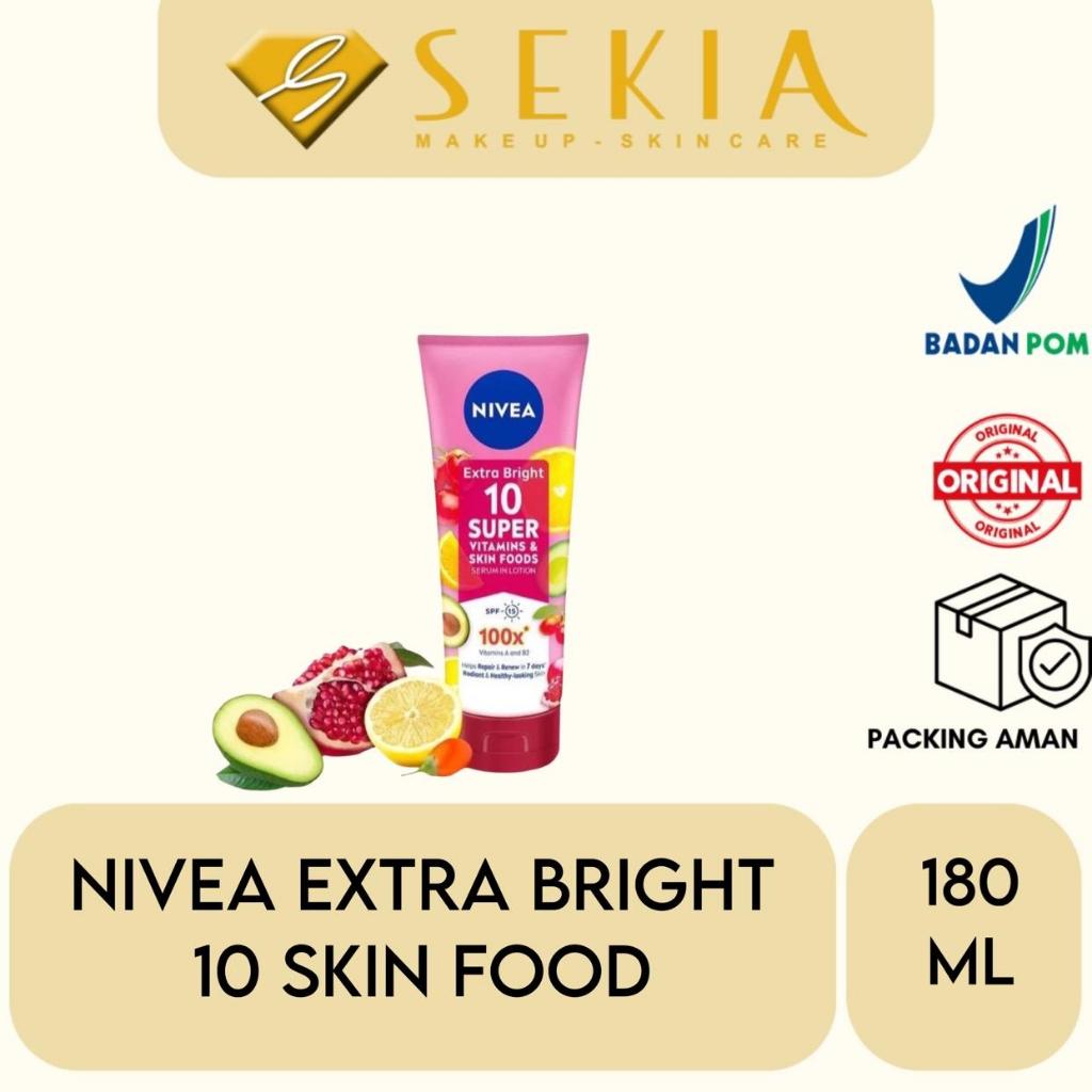Jual Nivea Extra Bright Super Vitamins & Skin Foods Body Serum 180ml ...