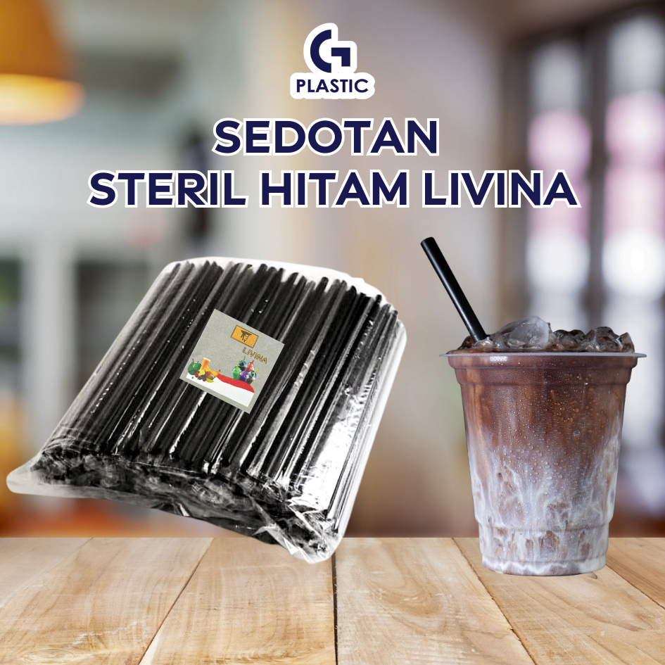 Jual Sedotan Plastik Hitam / Sedotan Steril Hitam 6x20mm / Sedotan ...