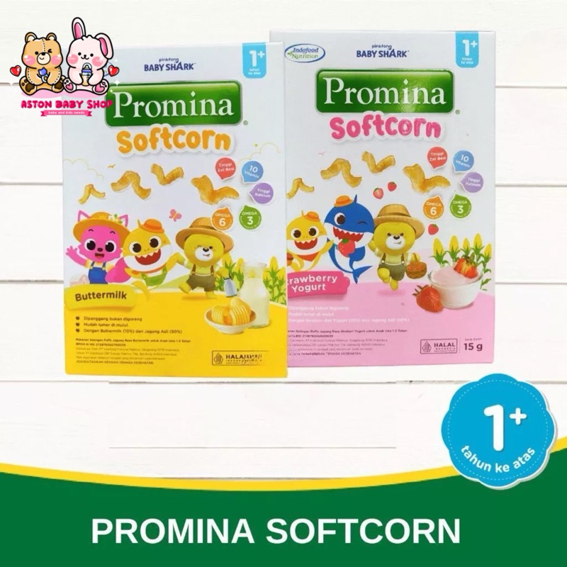 Jual Promina Softcorn / Soft Corn Buttermilk / Strawberry Yoghurt ...