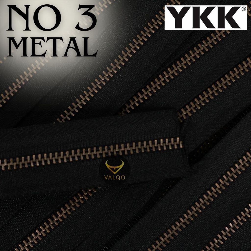 Jual YKK No 3 Metal Resleting Gigi ATG Silver Gold BN Gigi Metal Besi Nomor 3 Zipper Dompet Tas ...