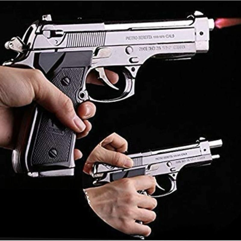 Jual Beretta 1:1 korek api pistol replika bisa di kokang isi ulang gas ...