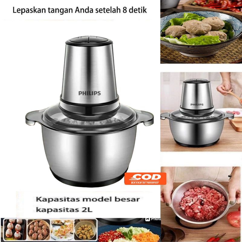 Jual Chopper Blender Phillips Penggiling Daging Serbaguna Kapasitas 2L ...