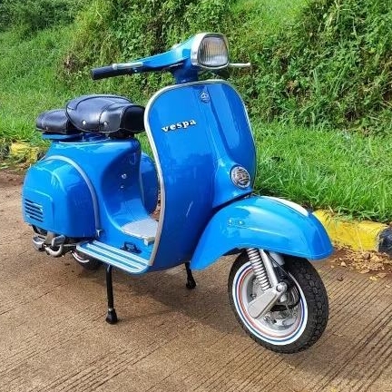 Jual Motor Vespa Super 76 Biru Tahun 1976 Surat Kumplit Pajak Isi Atas ...