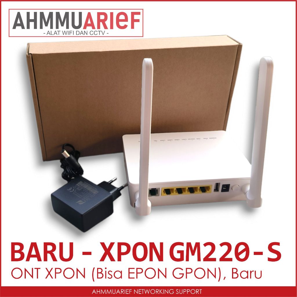 Jual BARU - ONT ONU MODEM XPON GM220-S GM220 BISA EPON DAN GPON WIFI WIRELESS | Shopee Indonesia
