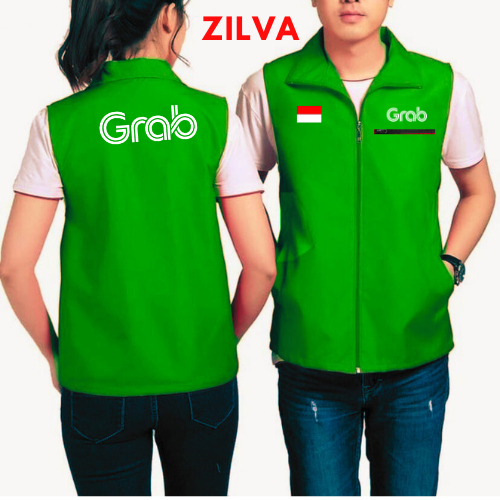 Jual Rompi Parasut pria grab -Anti Angin Anti Air Rompi ojol grab ...