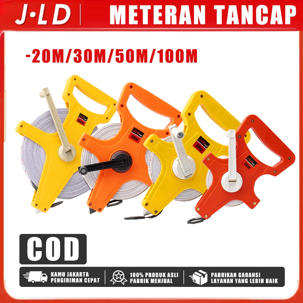 Jual JLD Meteran Fiberglass / Meteran Tancap / Meteran Rol Tanah Tancap / Meteran Roll 20M 30M ...