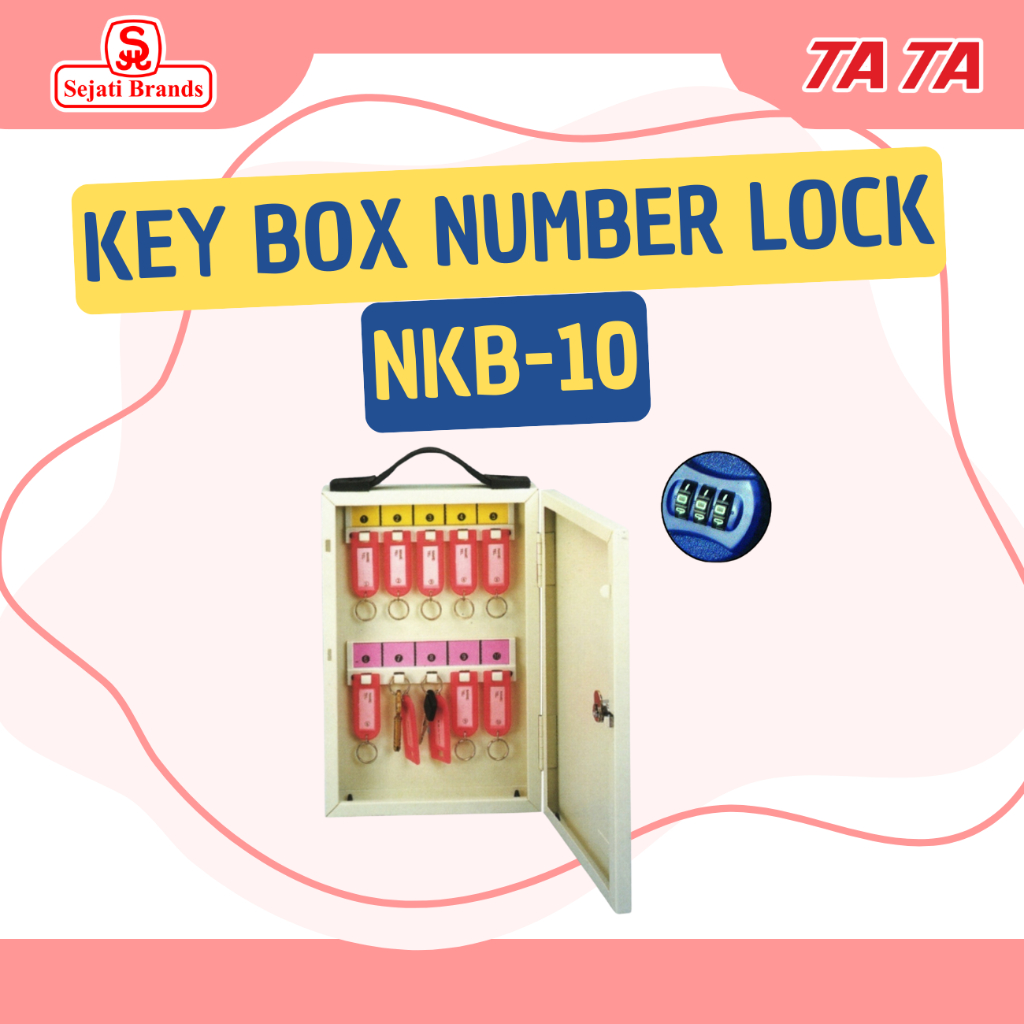 Jual TA TA Key Box Dial Number Lock NKB-10 | Kotak Penyimpanan Kunci ...