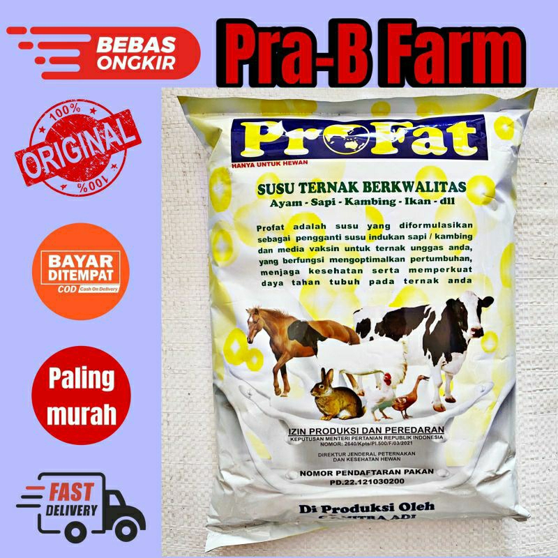 Jual PROFAT SUSU TERNAK 1 KG ayam sapi kambing ikan pengganti susu ...