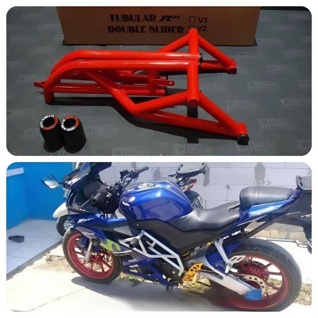 Jual Crashbar Tubular Full set Yamaha R15 V3 V2 V4 Gratis jalu Frame ...