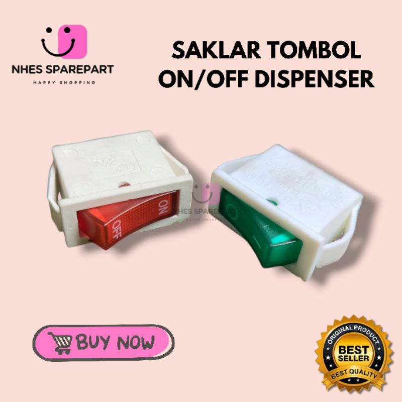 Jual Saklar Tombol On Off Dispenser | Shopee Indonesia