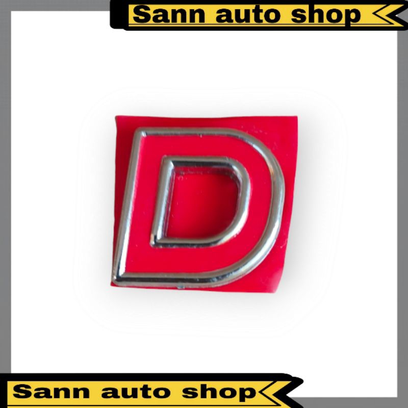 Jual Emblem Tulisan D Chrome Original Produk / Emblem D Huruf Timbul ...