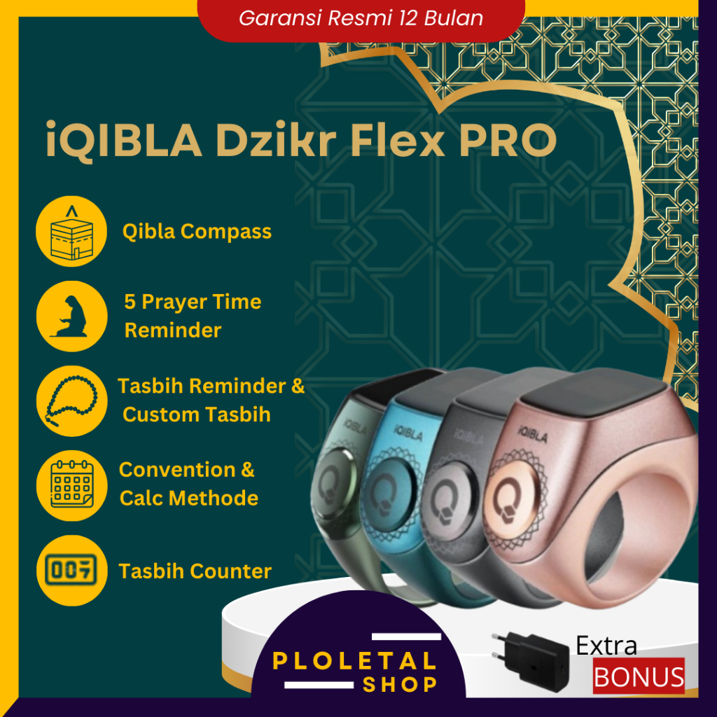 Jual iQibla Zikr Smart Ring Flex Pro F04 Cincin Zikr Cincin Tasbih Muslim Digital | Shopee Indonesia