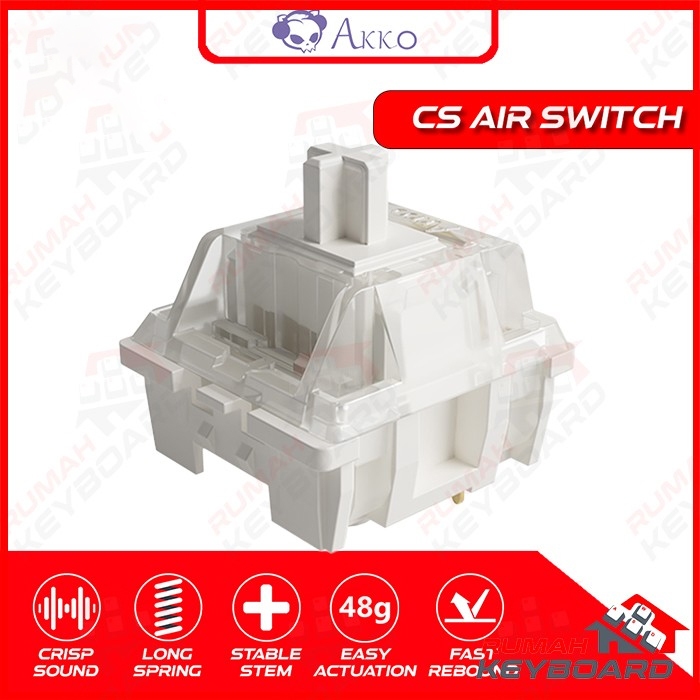 Jual AKKO - CS - Air Switch - Switch - 3 PIN - 48g - Pcb Mount - Linear ...