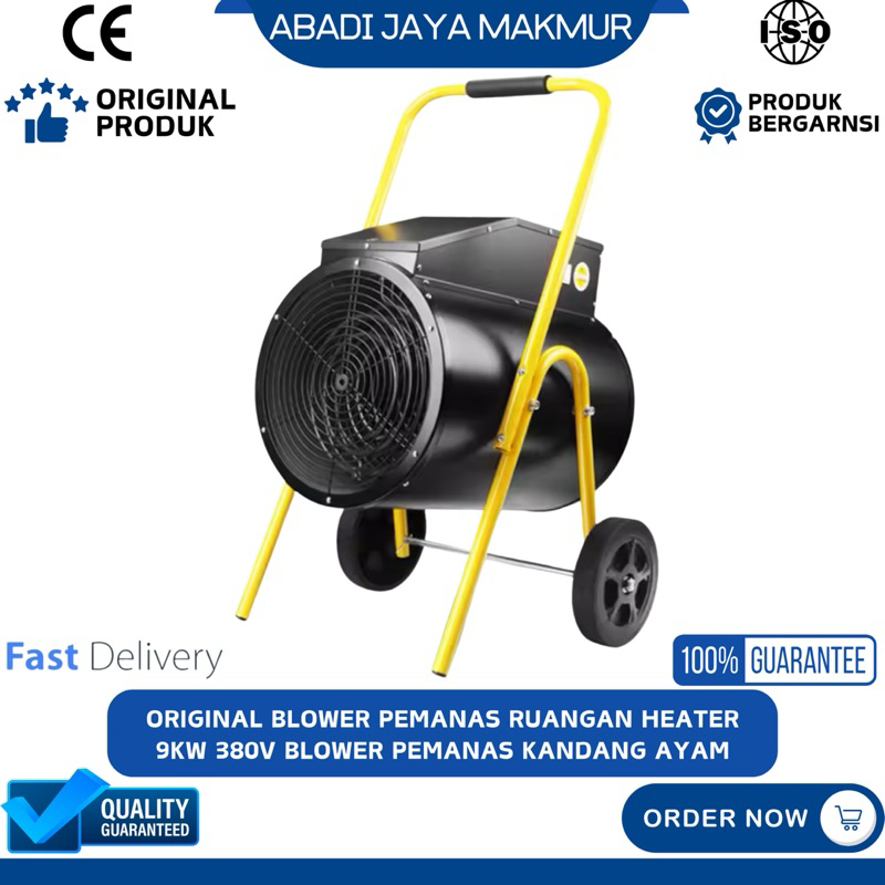 Jual blower pemanas ruangan heater 9kw 380v Blower Pemanas Kandang ...