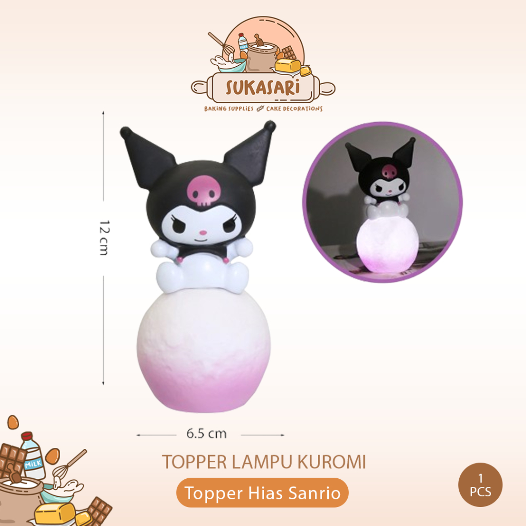Jual Topper Lampu Kuromi Ungu Hitam Hiasan Cake Tusuk Sanrio | Shopee ...