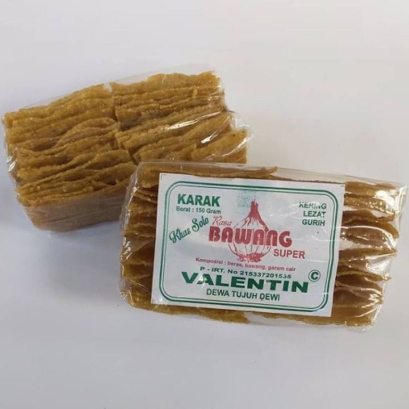 Jual Kerupuk Karak | Nasi Valentin Asli Solo - Krupuk Karak Mentah Rasa ...
