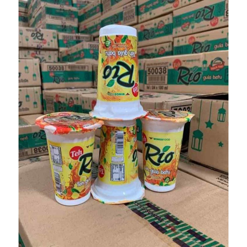 Jual Teh Rio Gula Batu 180 ml x 24pcs 1 dus | Shopee Indonesia