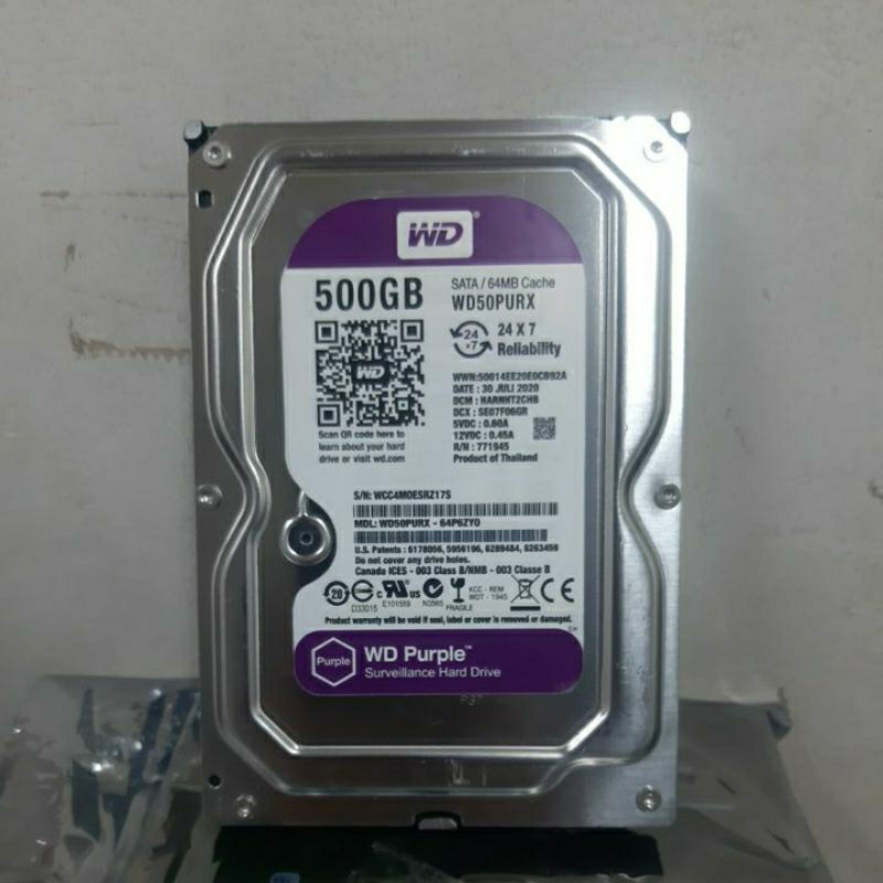 Jual HARDISK 500GB 3,5 SATA HDD 500GB COCOK BUAT DVR CCTV/ PC | Shopee ...
