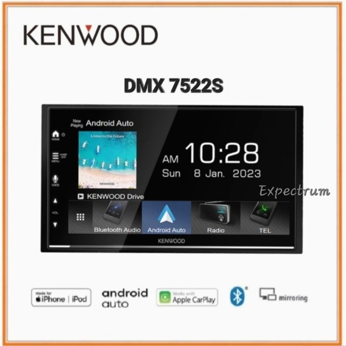 Jual KENWOOD DMX-7522S Head Unit Double Din Tape Audio Mobil DMX7522S 7522S | Shopee Indonesia