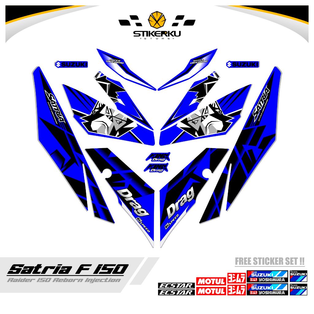 Jual STICKER SATRIA INJEKSI / MTF 30 / STRIPING SATRIA F 150 NEW ...