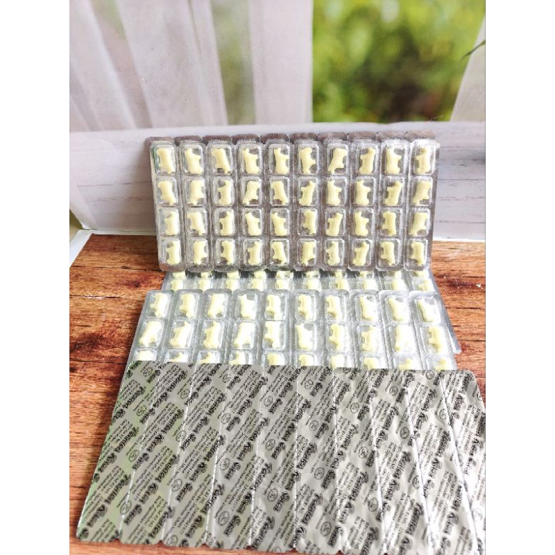 Jual (5 LEMBAR) PERMEN SUSU JADUL SAPI ISI 40 BIJI PERMEN per LEMBAR ...