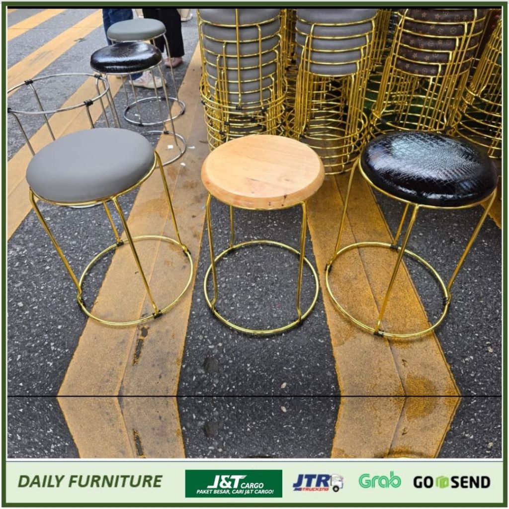 Jual Kursi Stool Bangku Baso Besi / Kursi Cafe Besi / Bangku Susun Besi ...