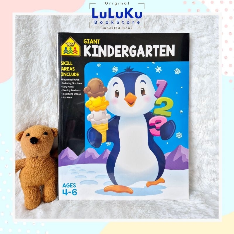 Jual Buku Latihan Anak TK import School Zone GIANT KINDERGARTEN Ages 4 ...