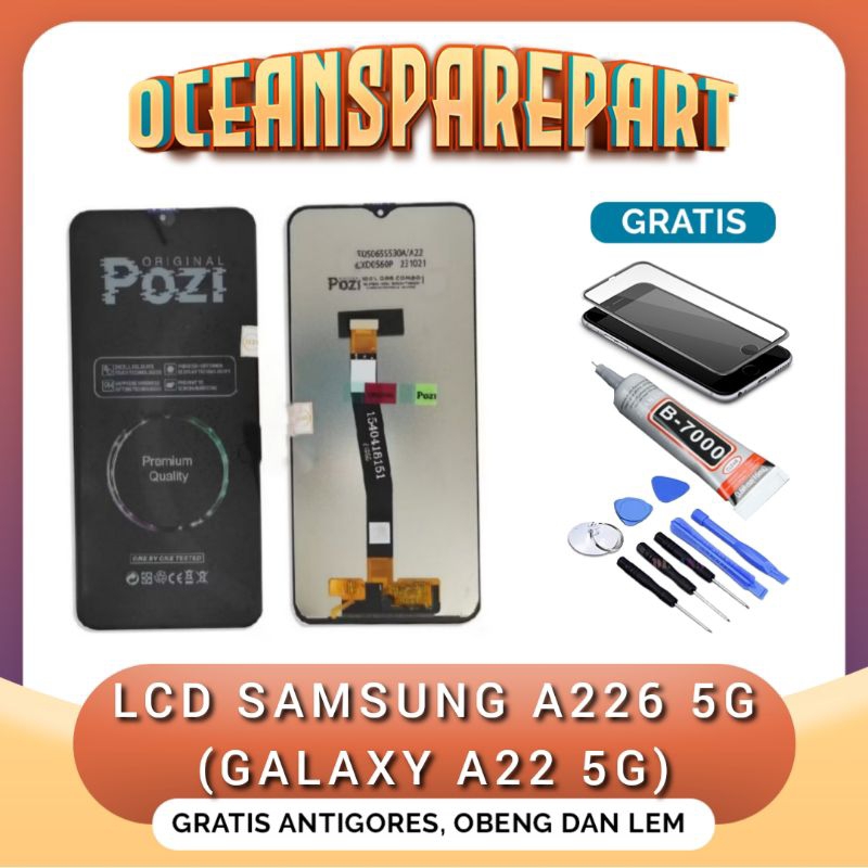 Jual LCD SAMSUNG A226 5G (GALAXY A22 5G) ORG POZI FULLSET TOUCHSCREEN ...