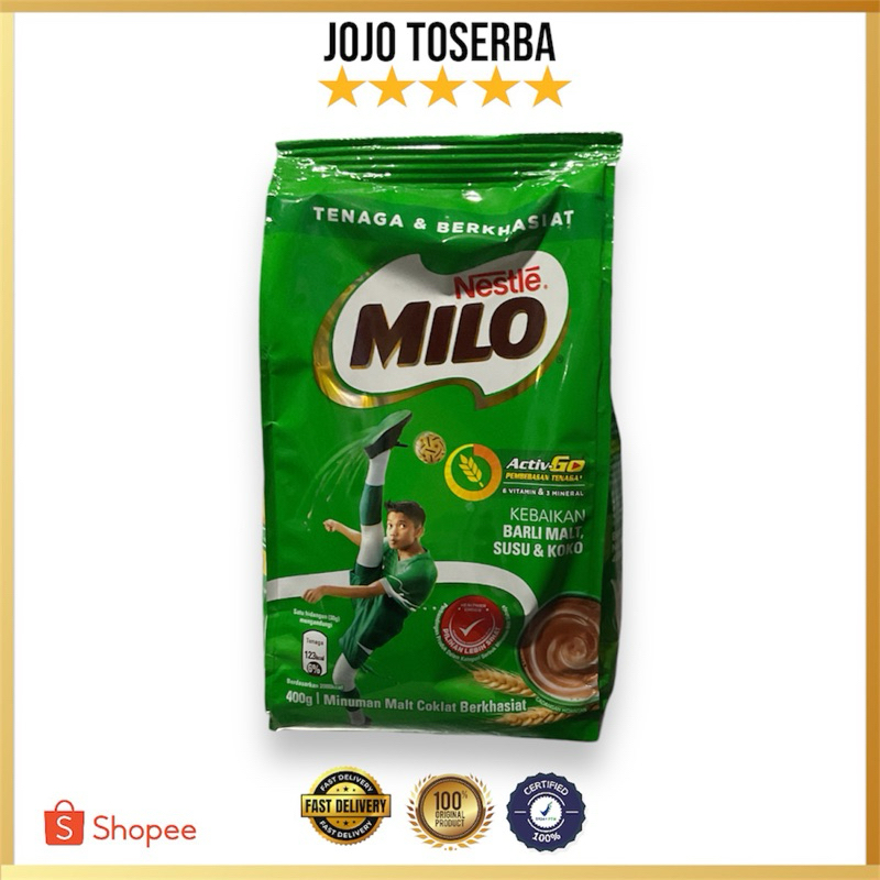 Jual MILO ACTIV GO MALAYSIA 400gr & 1KG | Shopee Indonesia