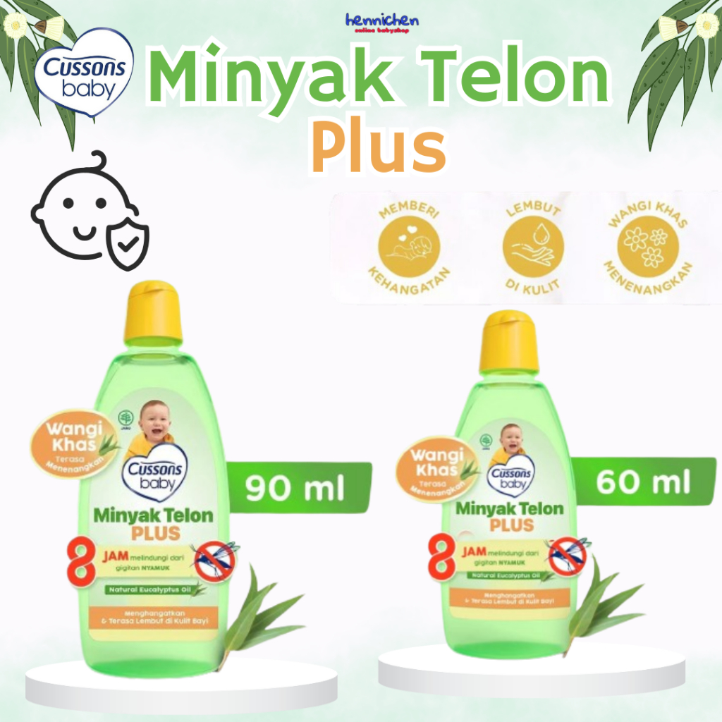 Jual Cussons Baby Telon Oil Plus 90ml & 60ml / Minyak Telon Cussons ...
