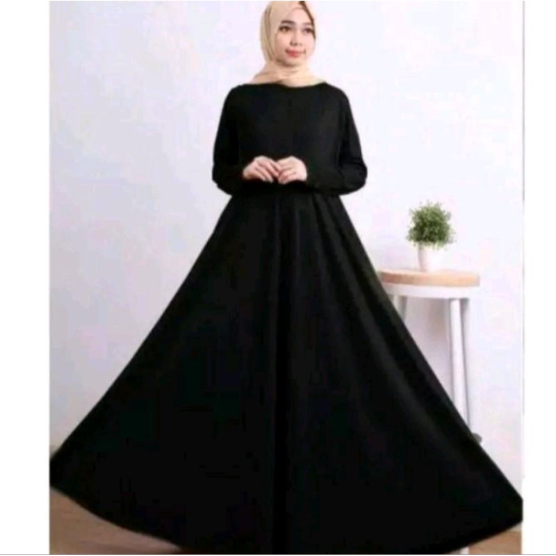 Jual [LANGSUNG KIRIM] Gamis Manset Polos Mayung Bahan Jersey Adem ...