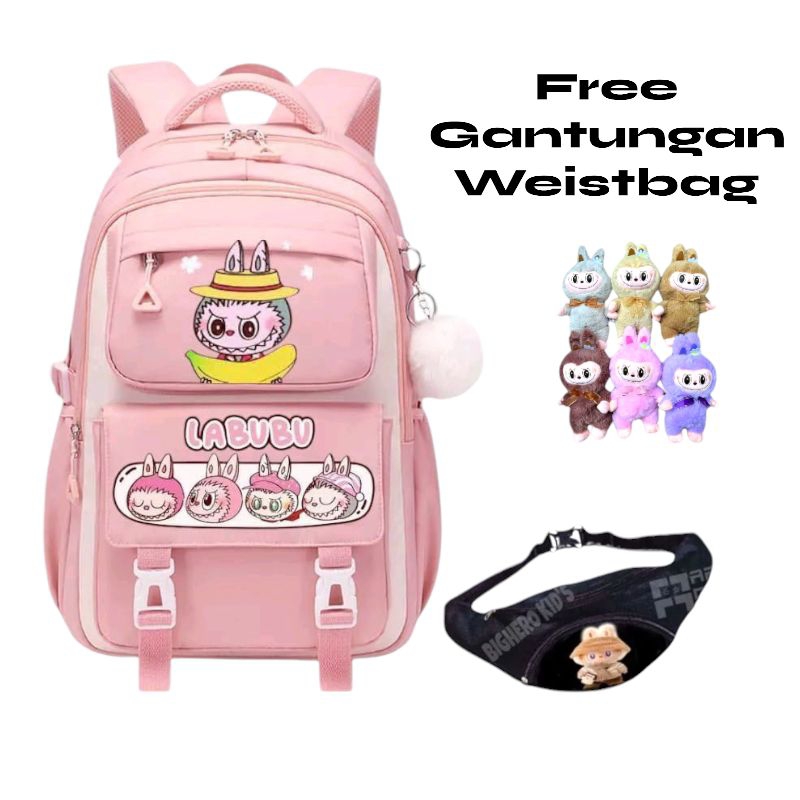 Jual DBS LABUBU Tas Ransel Sekolah Anak Perempuan SD SMP Terbaru Viral | Shopee Indonesia
