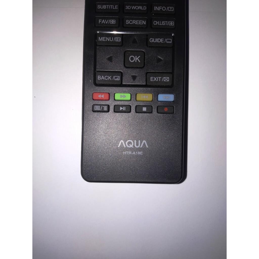 Jual Remote Control RemoCon LED TV AQUA Original - HTR A18E | Shopee ...
