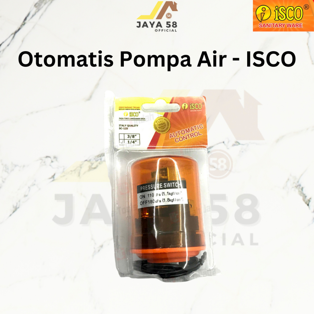 Jual Otomatis Pompa Air ISCO Pressure Switch uk 3/8 inch dan 1/4 inch ...