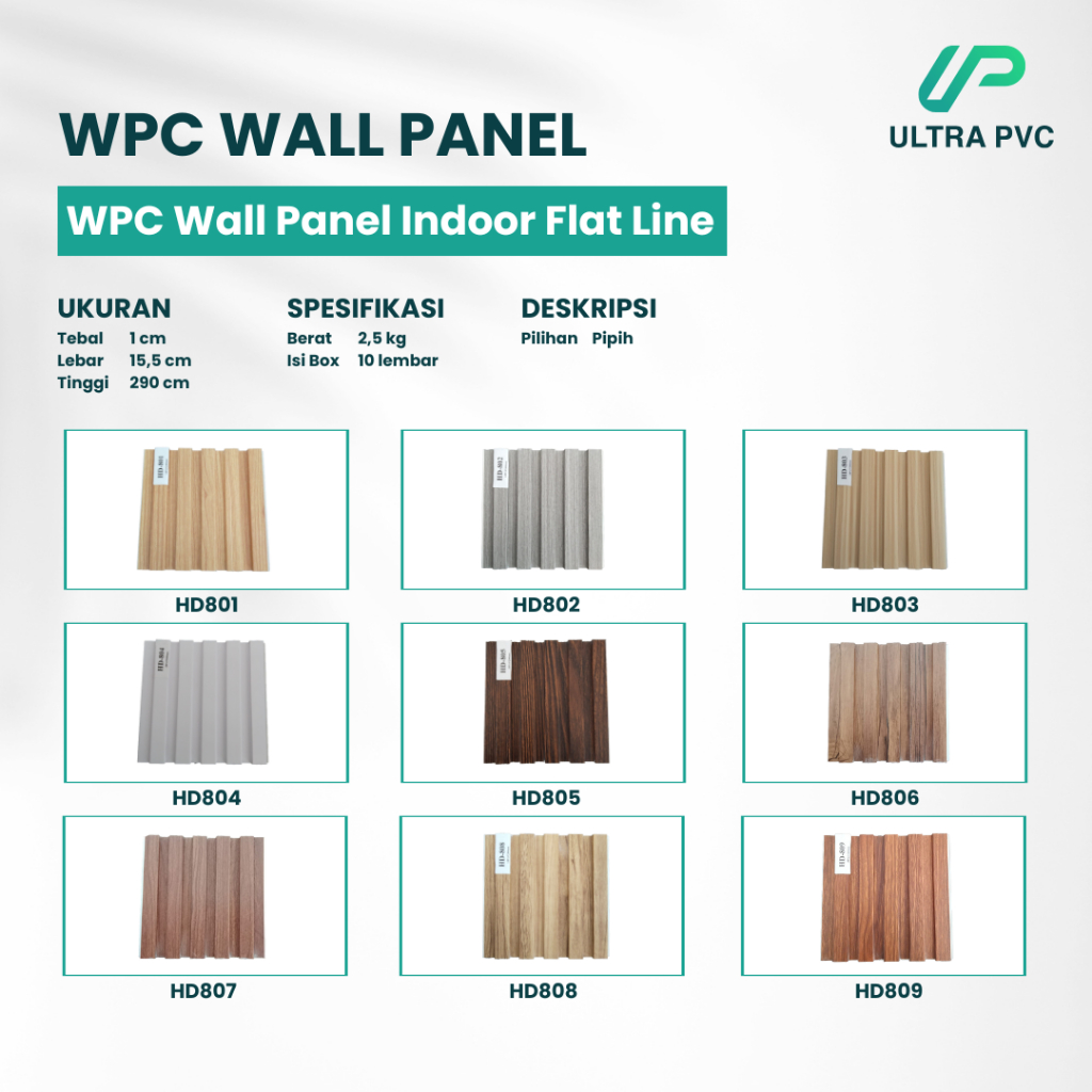 Jual WPC WALL PANEL INDOOR FLAT LINE - HIASAN DINDING // DEKORASI ...