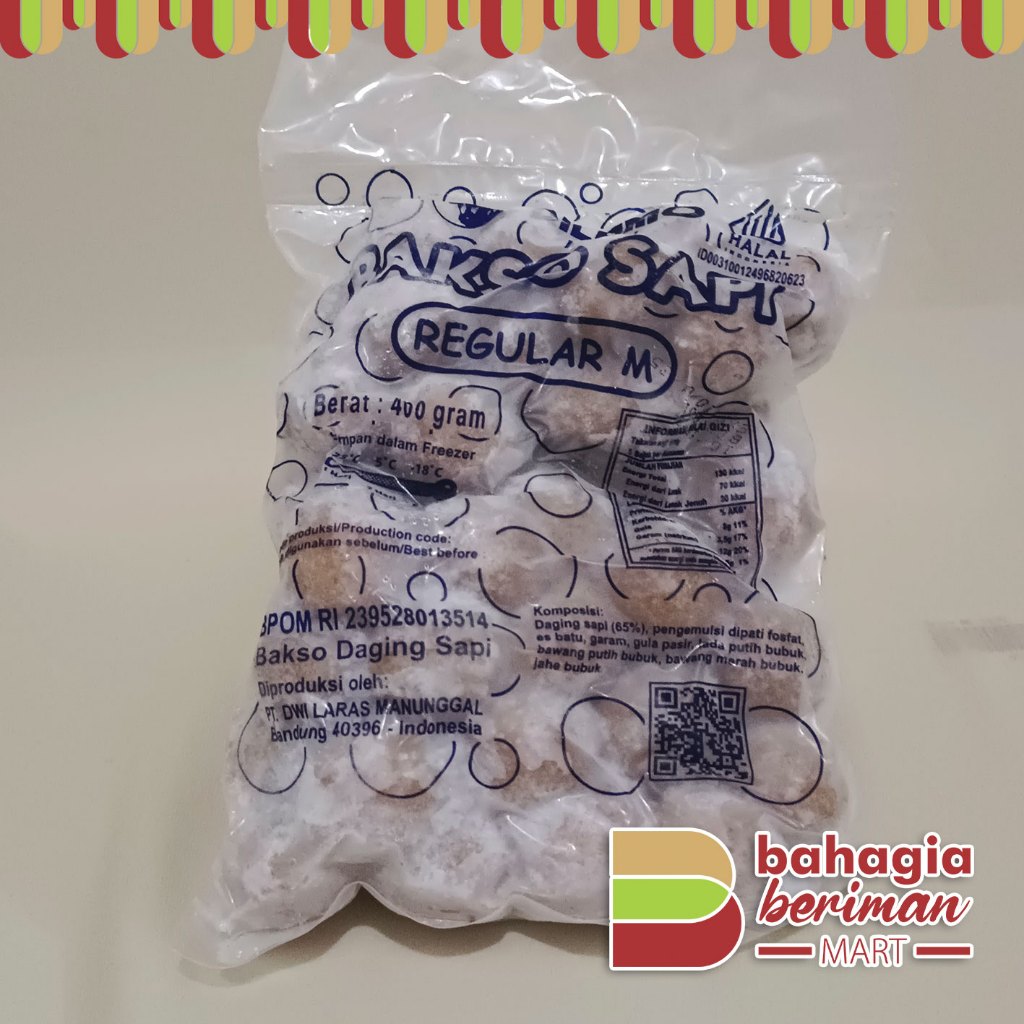Jual Dilamo Bakso Sapi Reguler M 400 gram isi 50 pcs | Shopee Indonesia