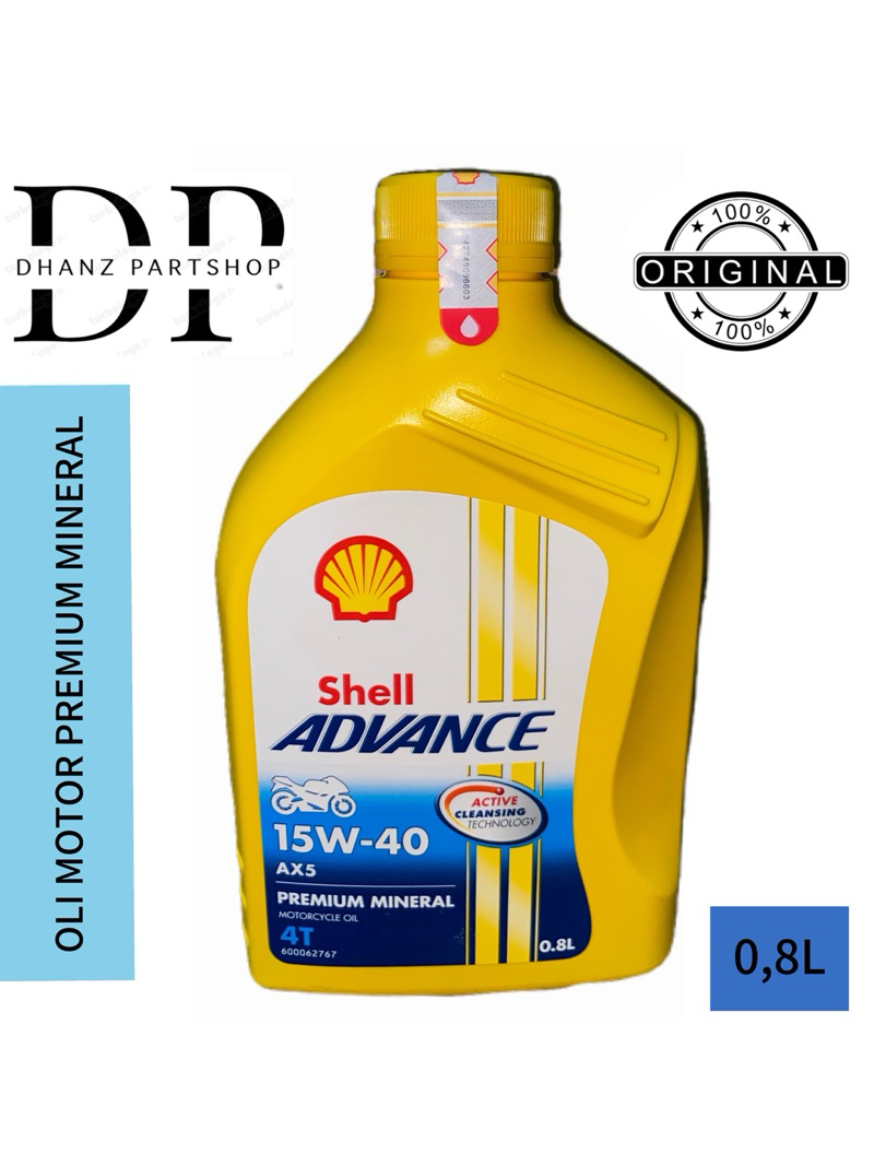 Jual OLI SHELL AX5 4T 15W-40 JASO MA 0,8L ORIGINAL | Shopee Indonesia