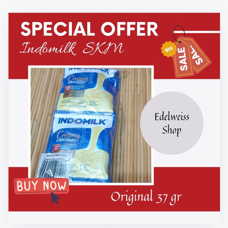 Jual Indomilk Kental Manis Isi 6 Sachet SKM Susu Kental Manis Indomilk ...