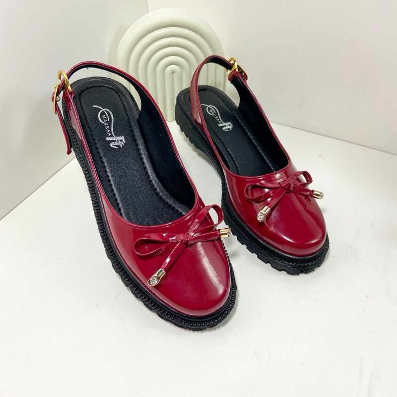 Jual Sandal Pita Ujung Bambu Maroon | Shopee Indonesia