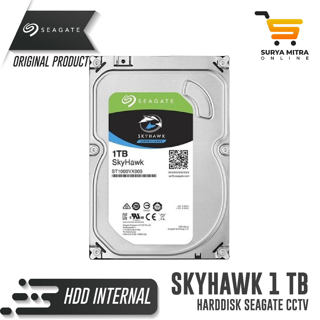 Jual Seagate SkyHawk Harddisk Surveillance CCTV 1TB SATA | Shopee Indonesia